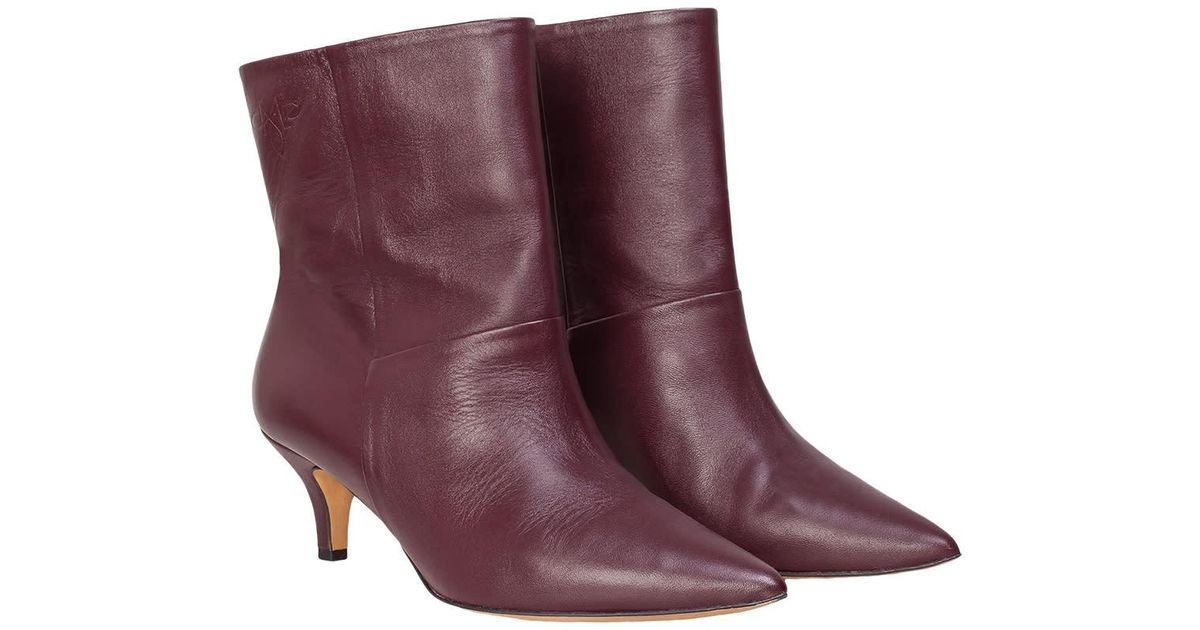 Mandragora Leather Ankle Boots Puro in Purple | Lyst UK