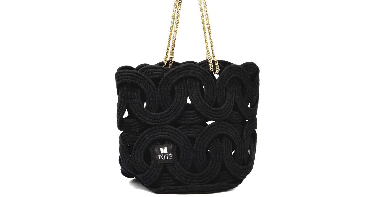 Tote London Cassa De Gorgeous Tote Bag in Black | Lyst