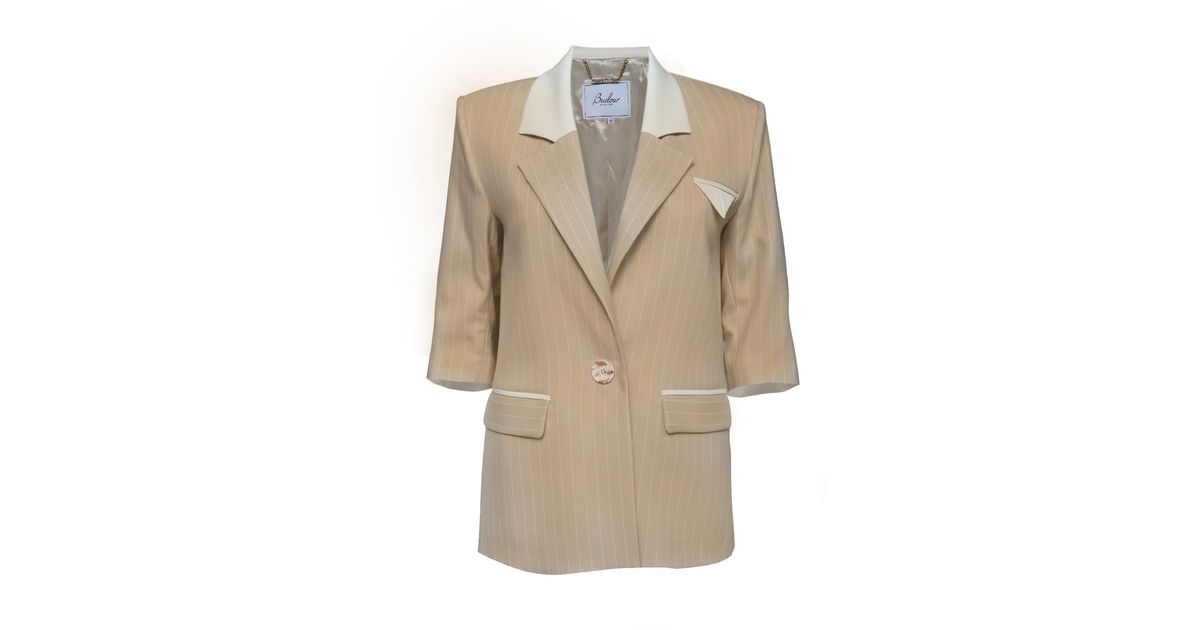Budoar Atelier Cannes Blazer in Natural | Lyst