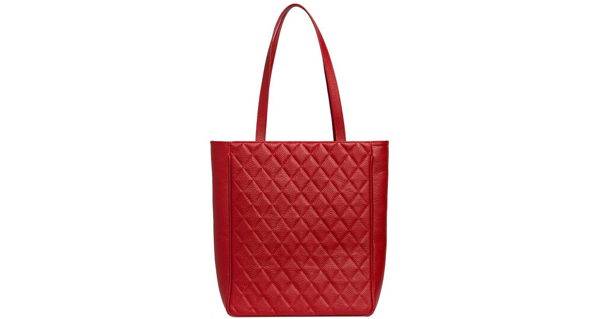 Laura Olaru Gianna Quilted Leather Bag in Red | Lyst