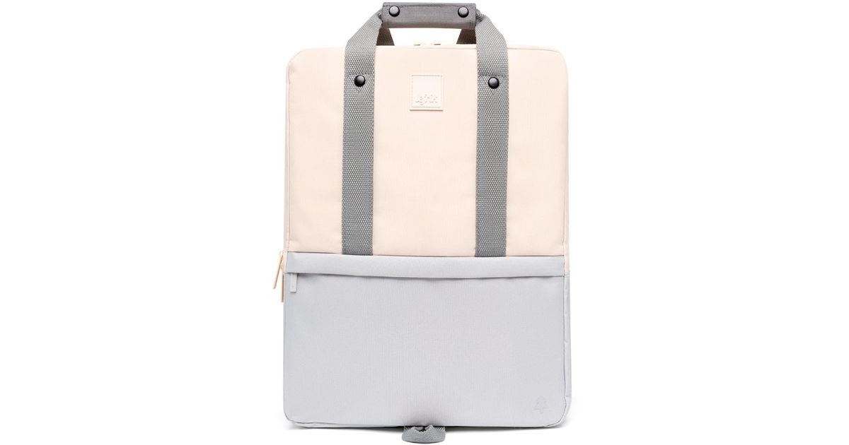 Lefrik Daily Backpack Concrete Block in White | Lyst