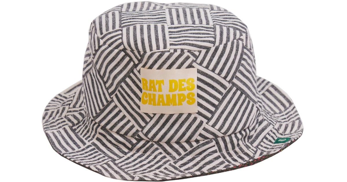 Rat Des Champs Harbor Hat Stripes in Grey | Lyst UK