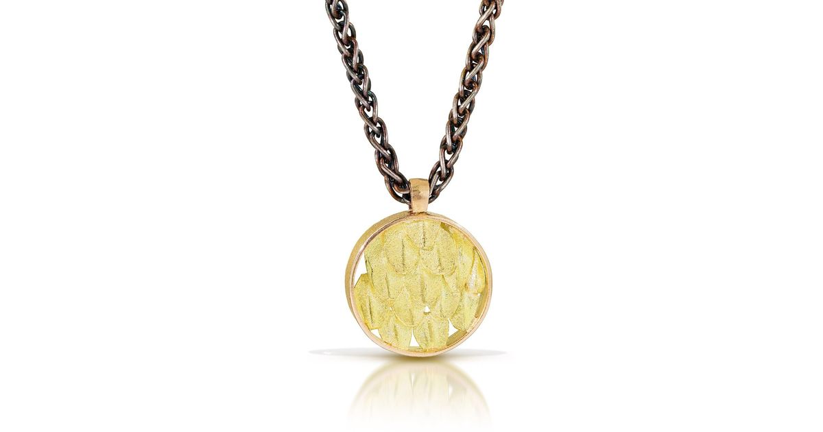 Seth Michael Studio Rose Rattlesnake Pendant in Metallic | Lyst