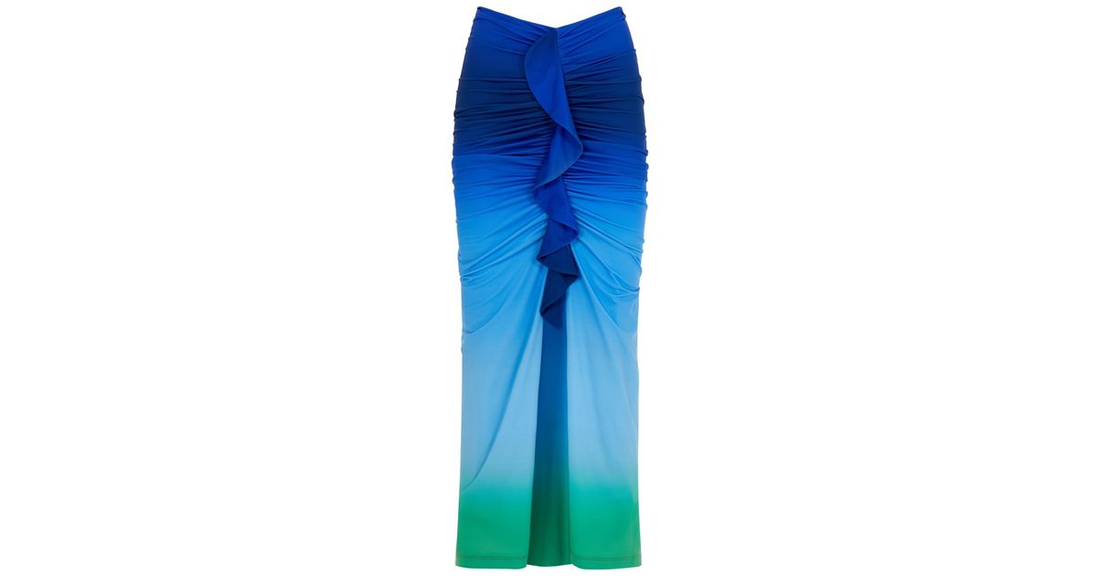 Herfetch Bodrum Midi Skirt in Blue | Lyst