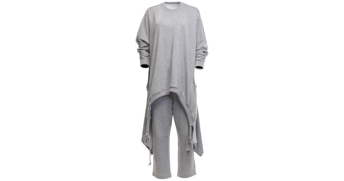 Clothes by Locker Room Asymmetric Activewear Set in Grey | Lyst UK