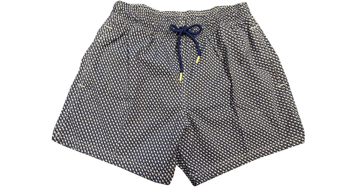 Lazyjack Press Shaken Not Stirred Swim Trunks in Grey for Men | Lyst UK