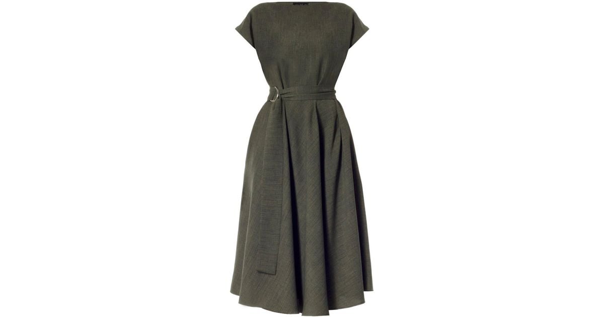 Meem Label Stine Midi Dress in Black | Lyst