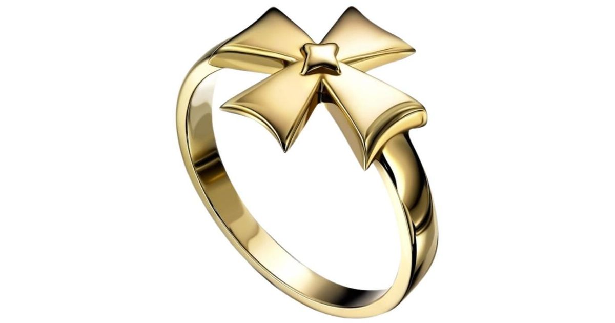 Tami&Tami Leclat Malte Cross Ring in Metallic | Lyst