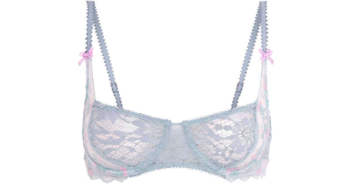 Wild Lovers Colette Balconette Bra in Grey | Lyst UK