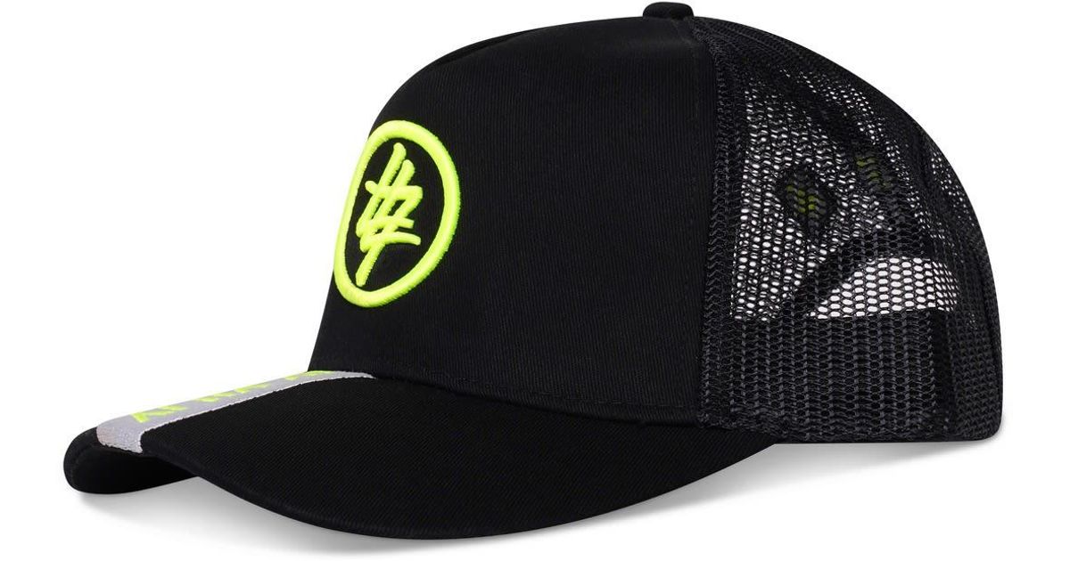 474 co Neon Strip Circle 474 Logo Trucker Hat in Black for Men | Lyst