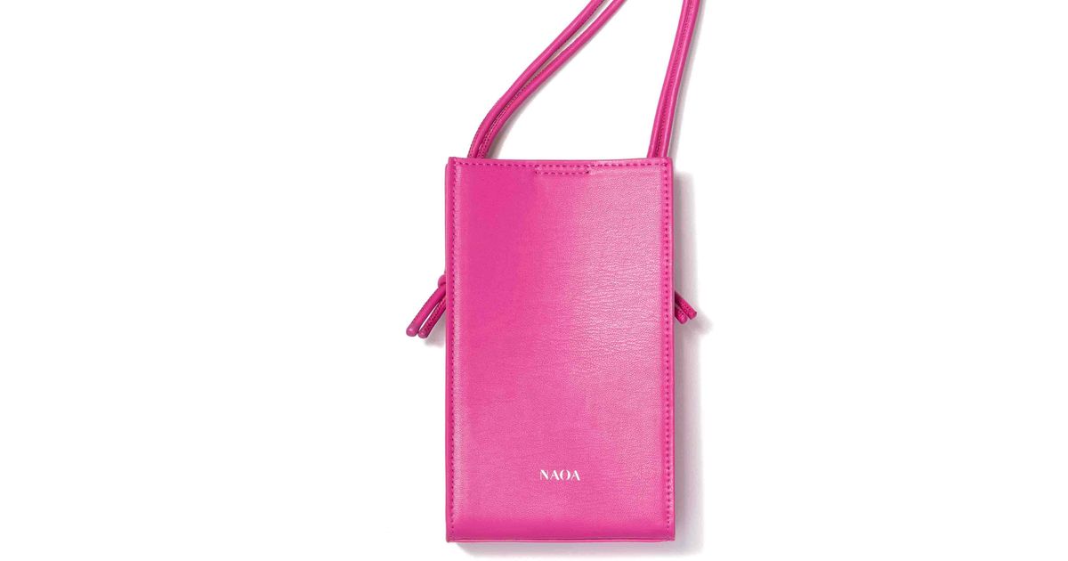 Naoa Phone & Essentials Crossbody Bag Fuchsia in Pink | Lyst UK