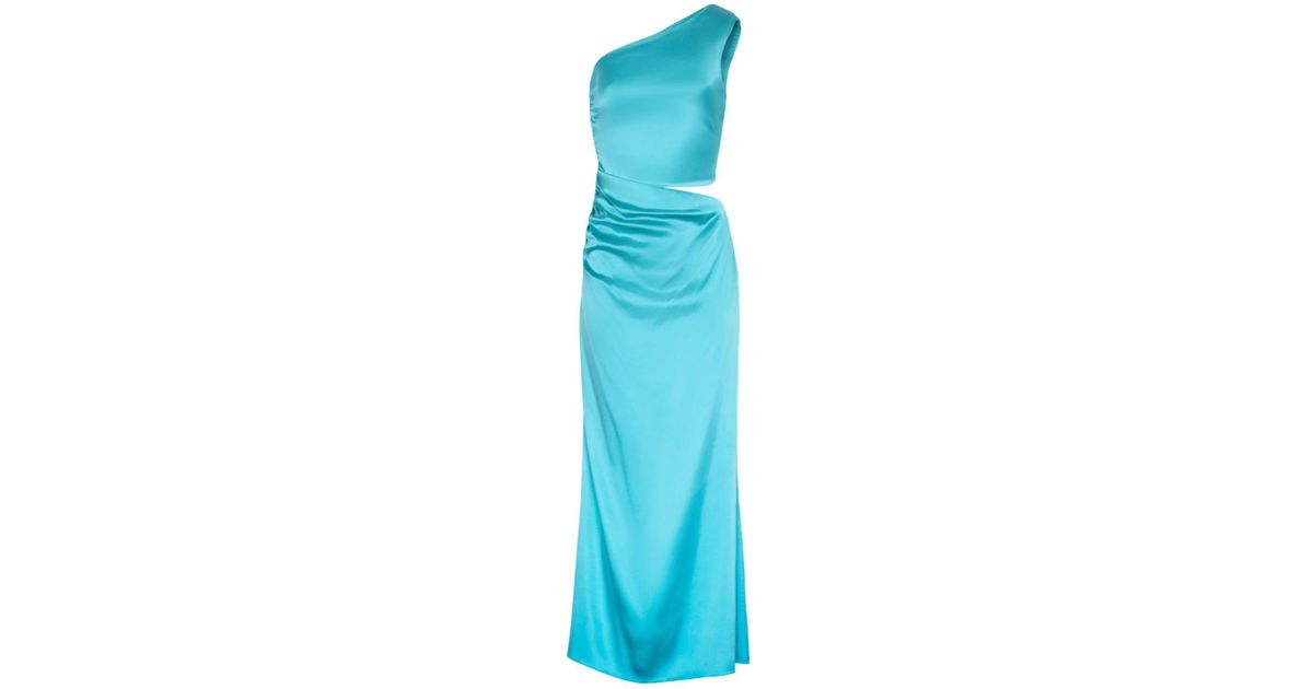 MIONÈ Mix & Match Asymmetric Dress in Blue | Lyst UK