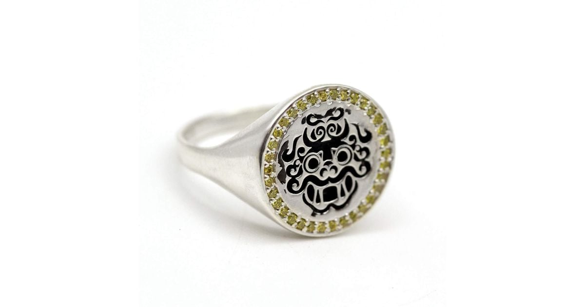 VicStoneNYC Fine Jewelry Demon Hunters Tiger Signet Ring With Natural ...