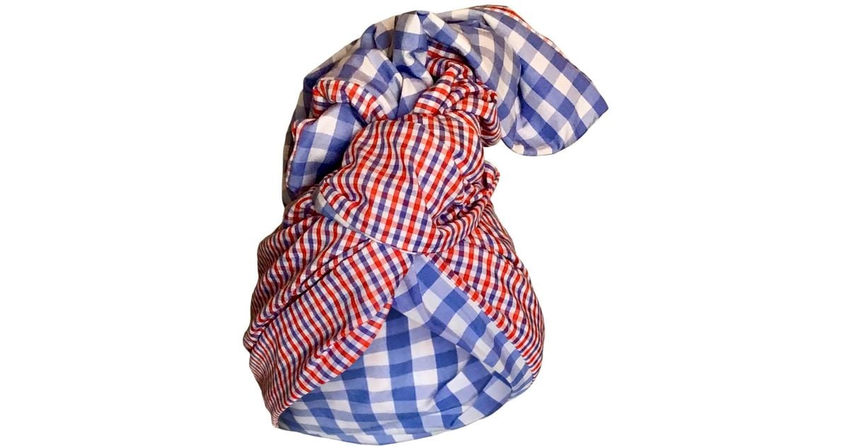 Romer Millinery Twisturban Turban in Blue | Lyst UK