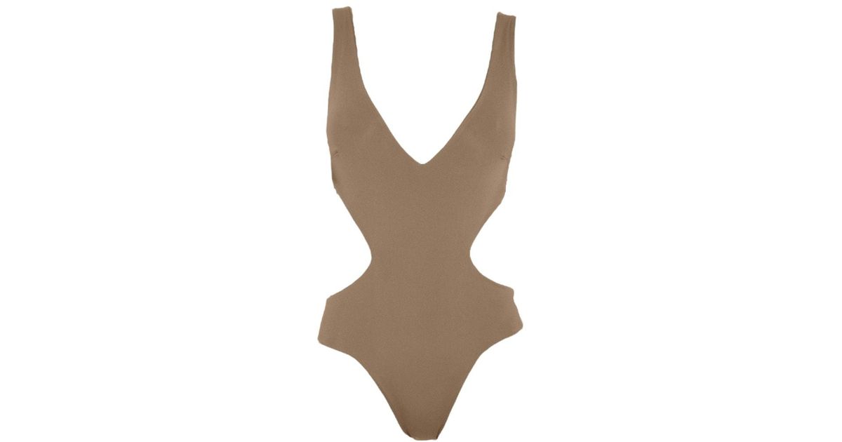 Rêve De Rive Arabella Pecan One Piece in Brown | Lyst UK
