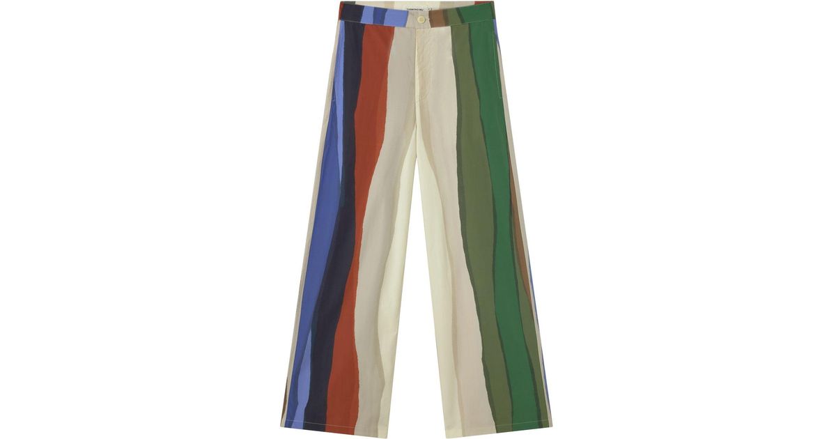 Thinking Mu Karina River Pants in Green | Lyst