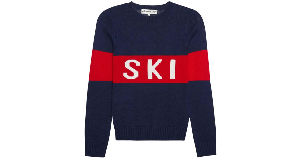 Ellsworth & Ivey Block Ski Sweater in Blue | Lyst UK