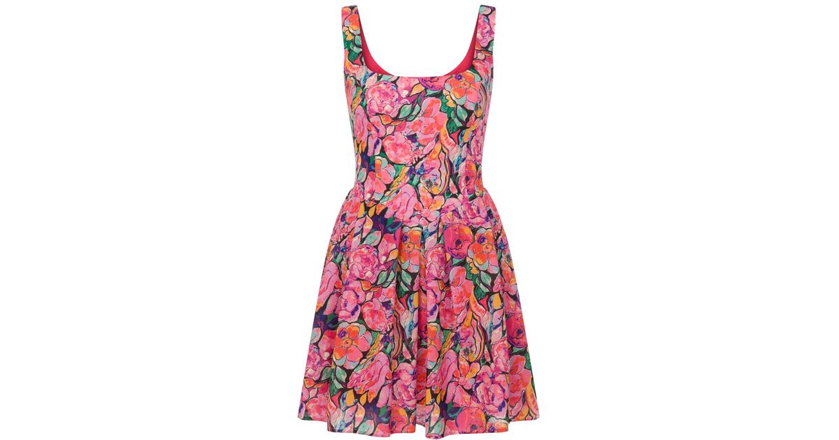 Alia Studio Bell Dress in Red | Lyst UK