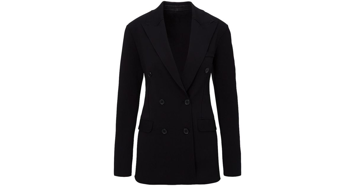 Commando Neoprene Ceo Double-Breasted Blazer in Black | Lyst UK