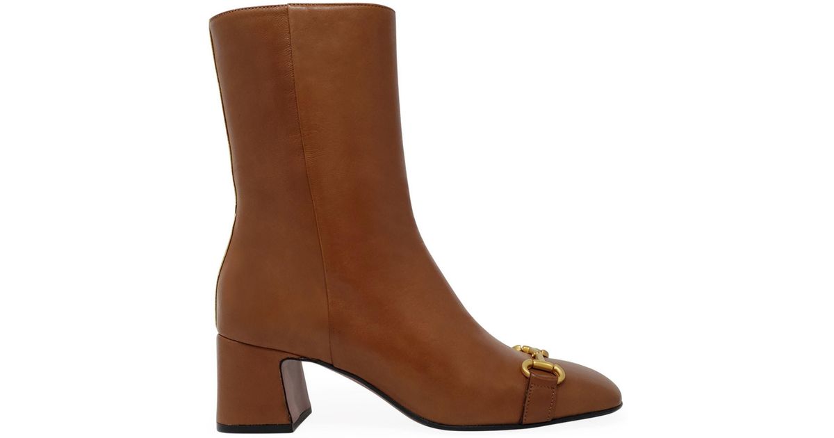 Madison Maison Cognac Leather Back Stripe Boot in Brown | Lyst UK