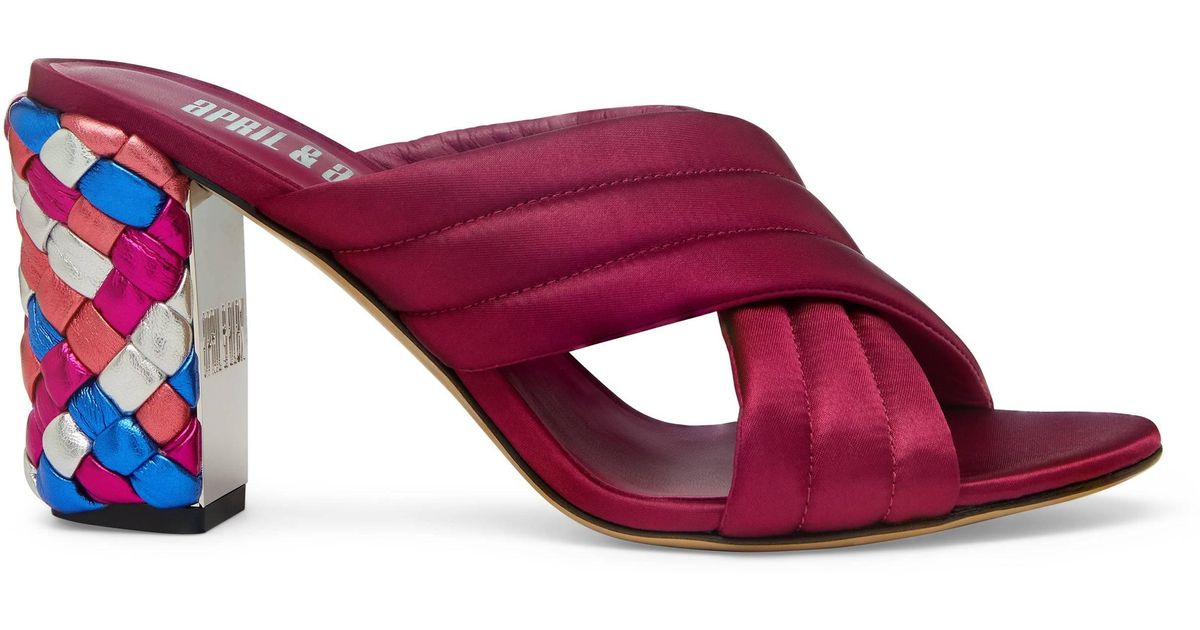 April & Alex Tami Ruby Slipper in Red | Lyst UK