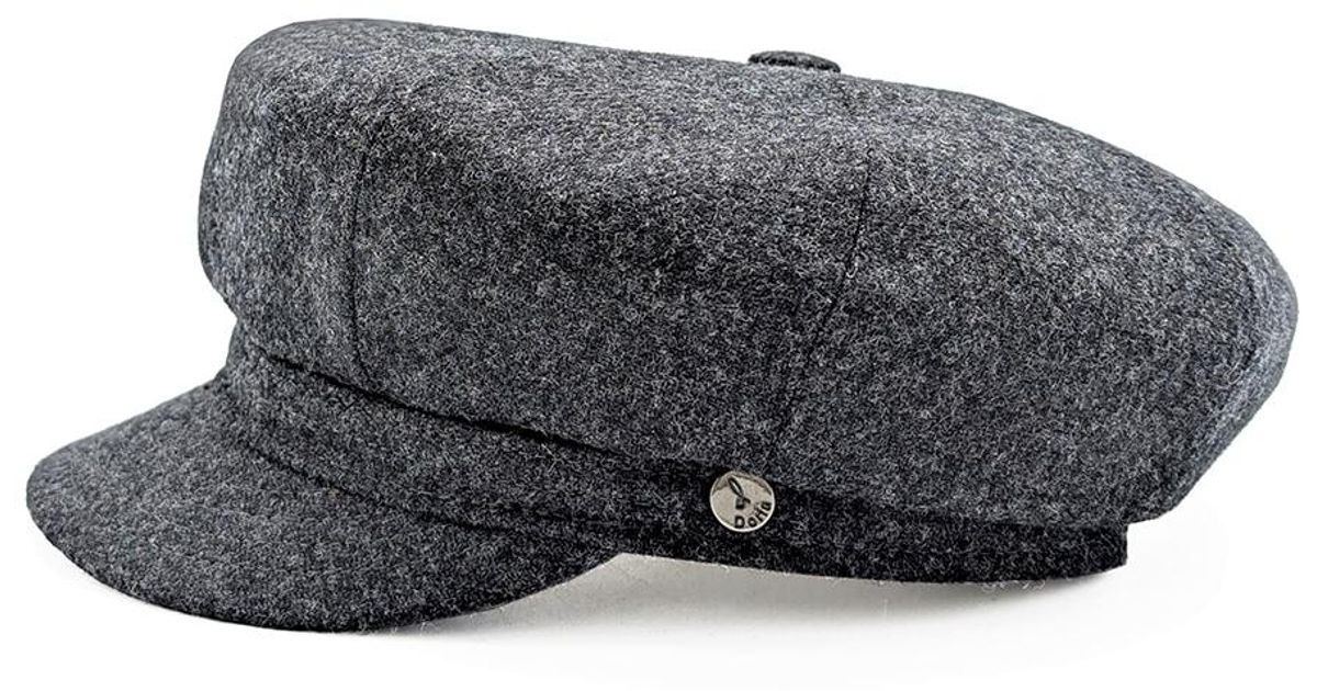 DORIA 1905 Merino Wool Sailor Cap in Black | Lyst