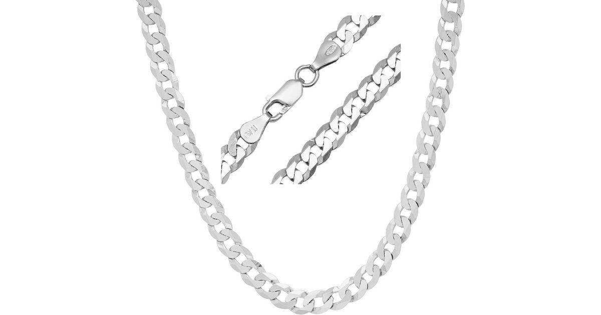Kylie Harper Thick/Heavy 5.75Mm Italian Sterling Miami Cuban Curb Chain ...