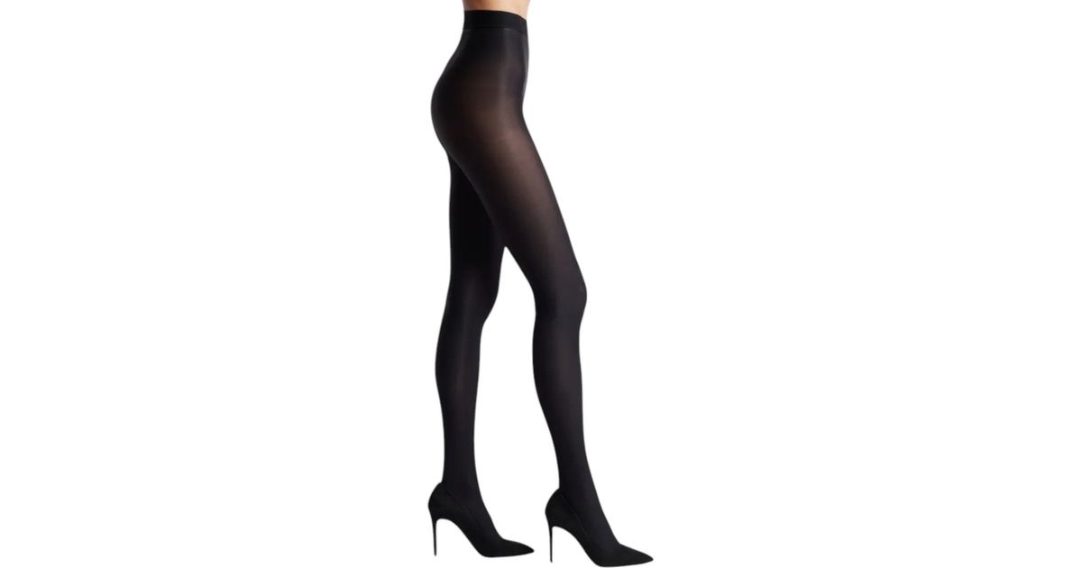 HIGH HEEL JUNGLE by KATHRYN EISMAN Liquid Metal Tights- Pewter in Black ...