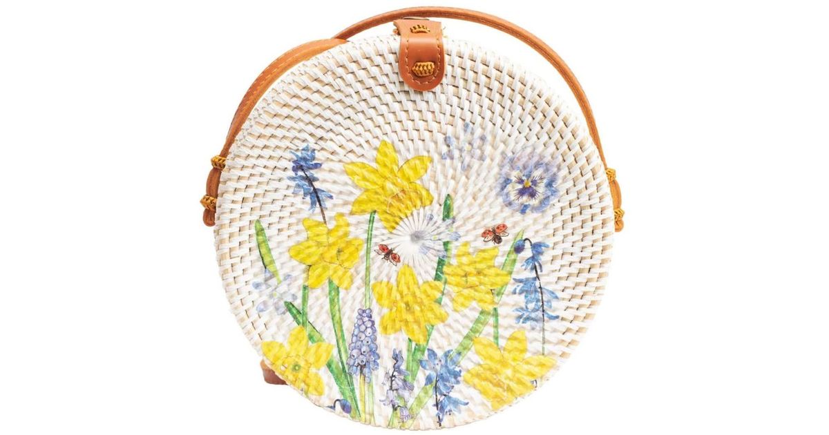 Jelavu Ata Blossom Crossbody Bag Flower in Metallic | Lyst