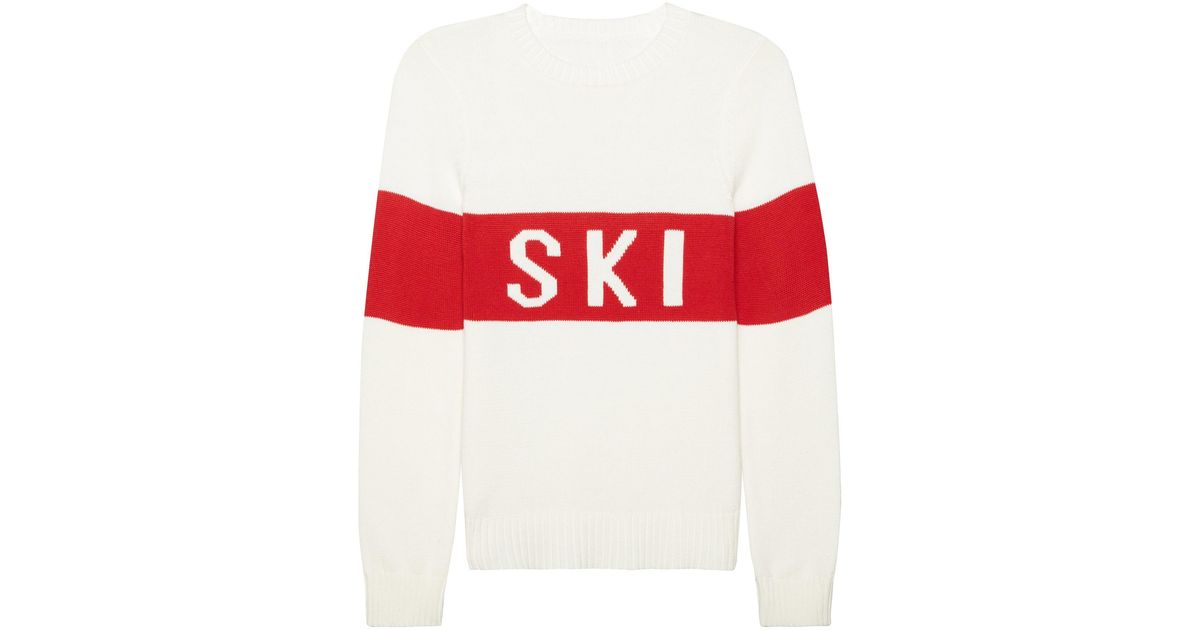 Ellsworth & Ivey Block Ski Crewneck Sweater in Red | Lyst UK