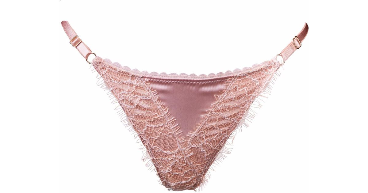Noblesse Oblige Nude Luna String in Pink | Lyst