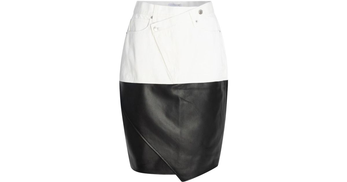 Circular Path Combo Skirt in White | Lyst UK