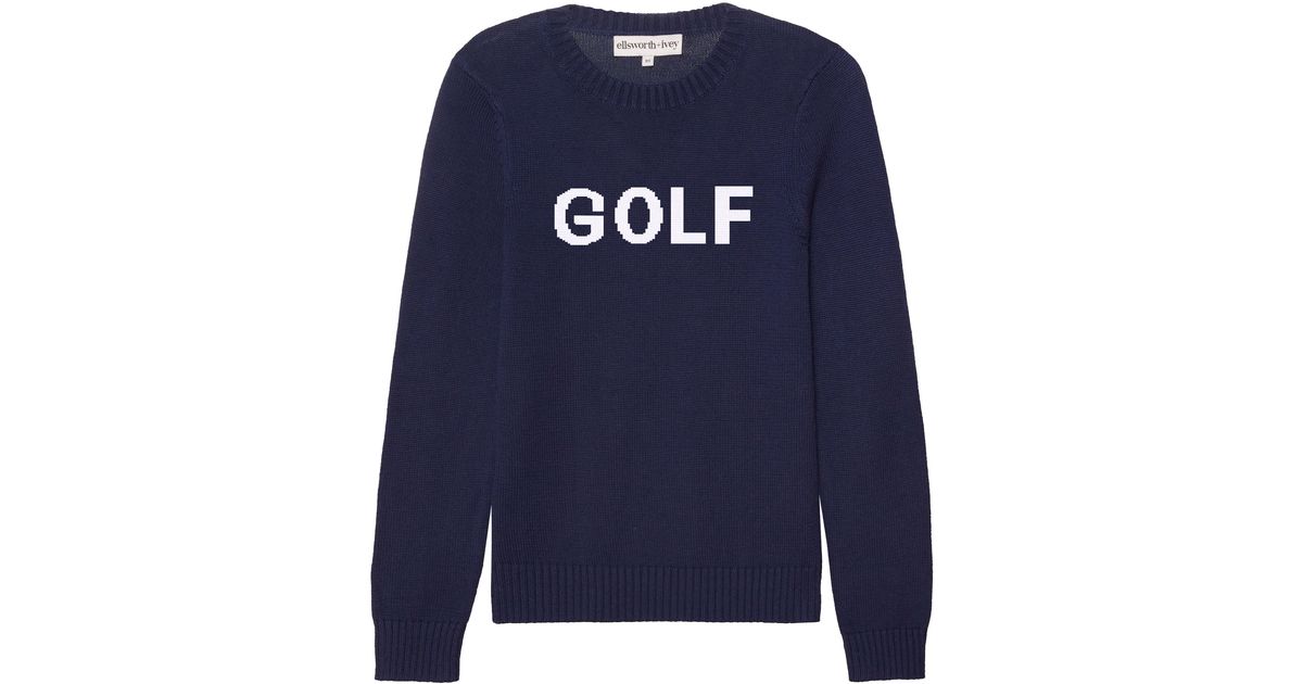 Ellsworth & Ivey Classic Golf Crewneck in Blue | Lyst UK