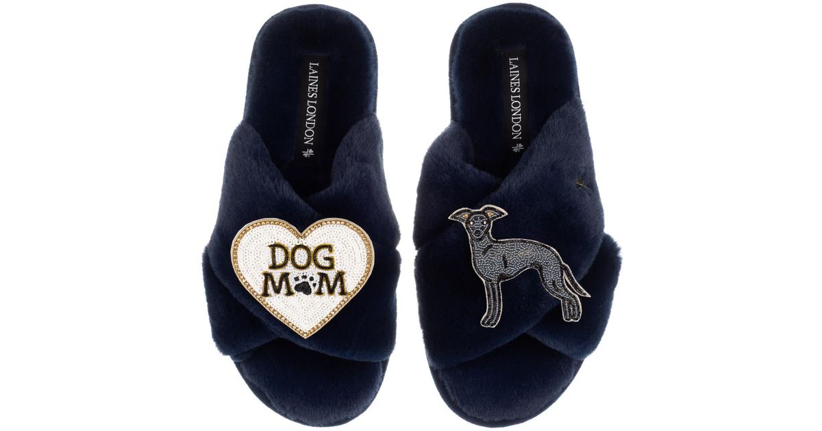 Laines London Classic Laines Slippers With Dog Mum/Mom & Italian ...