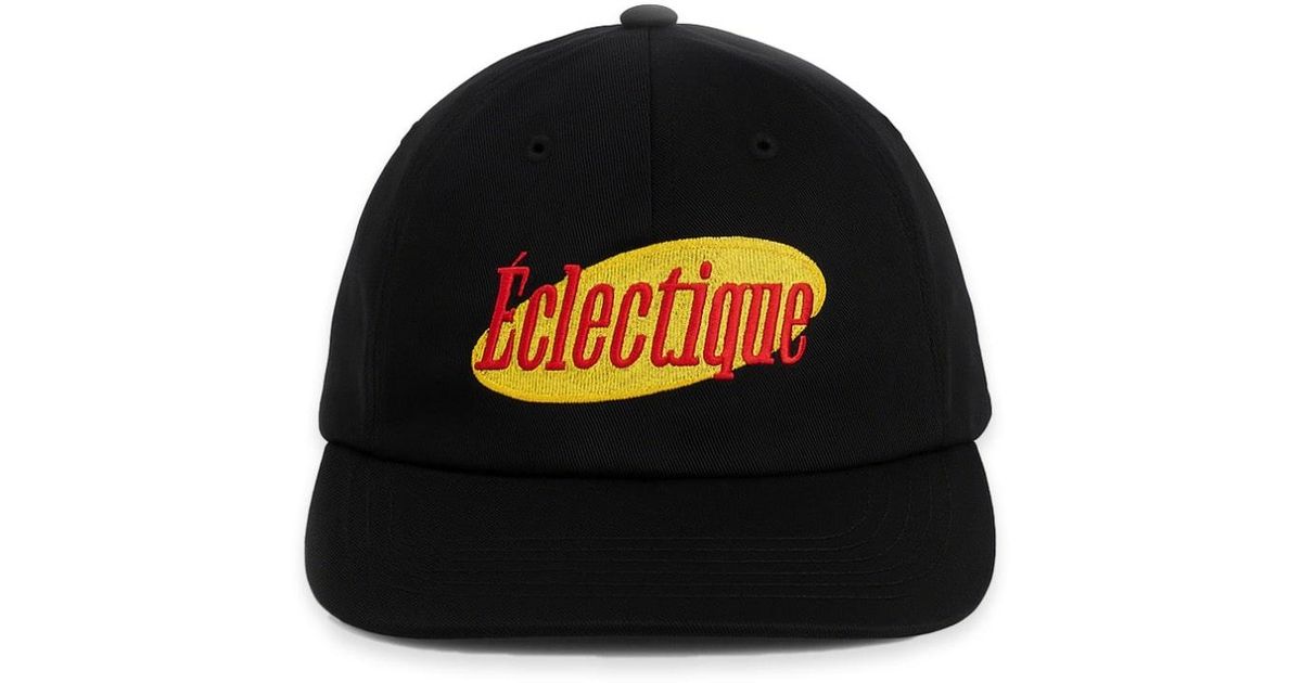 Éclectique Seinfeld Vintage Logo Hat in Black for Men | Lyst UK