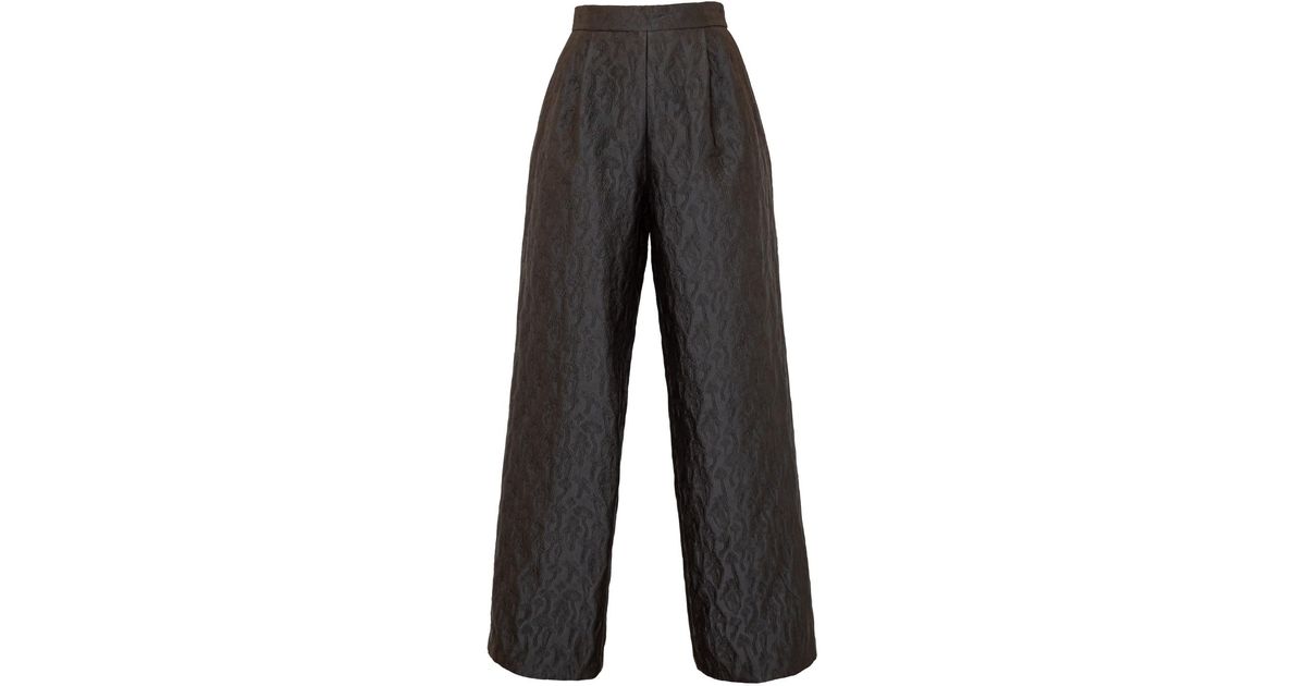 KAROLINA OZOLINSIUTE Moon Wide Leg Trousers in Grey | Lyst UK