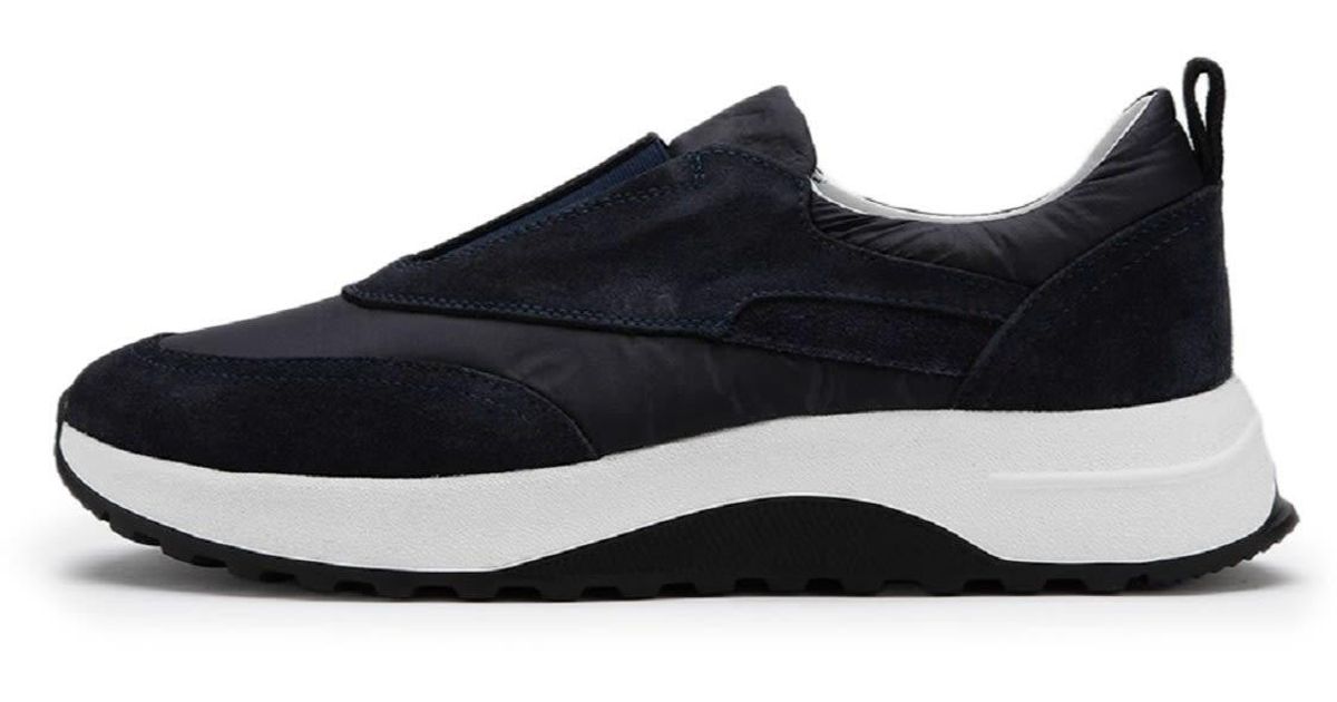 Ilvi Baar Suede Leather-Fabric Sneaker in Black for Men | Lyst