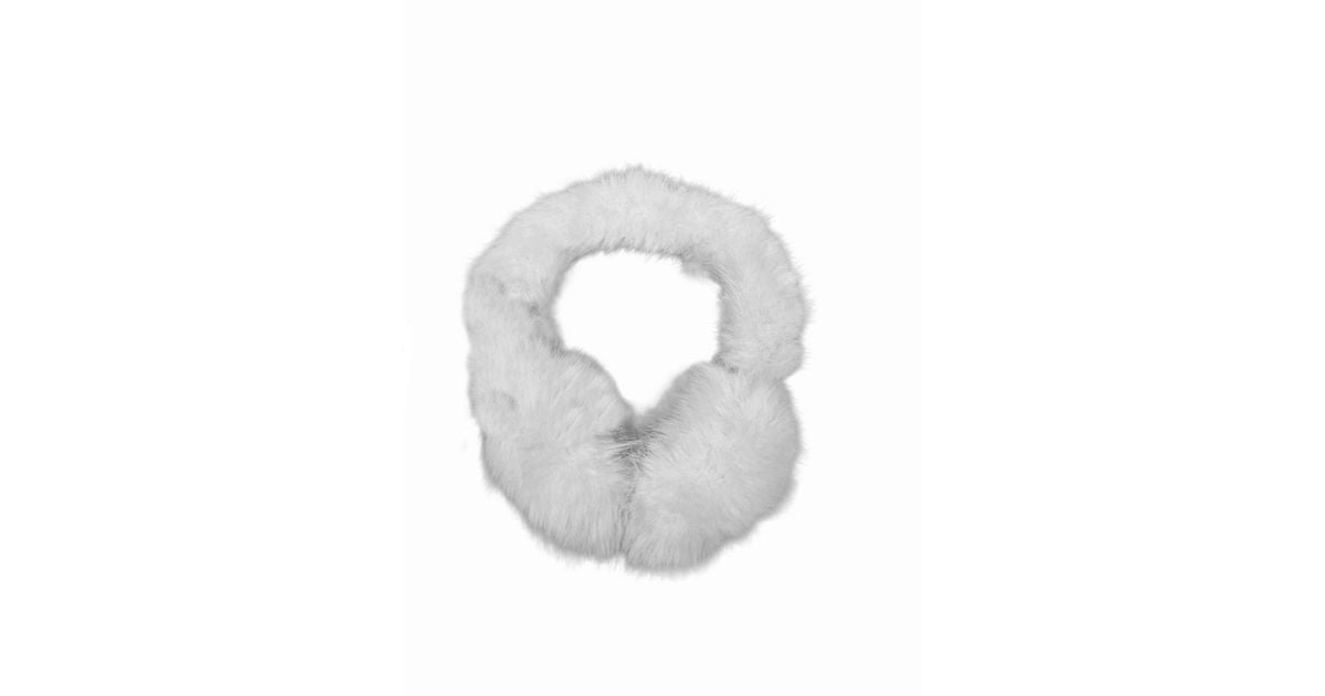 Monosuit Faux Fur Ear Muffs in Blue | Lyst