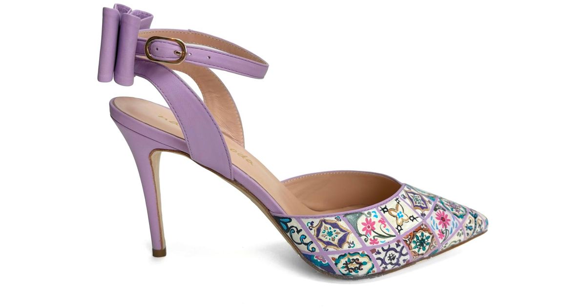 Nafari Moda Azuleja Pumps in Metallic | Lyst