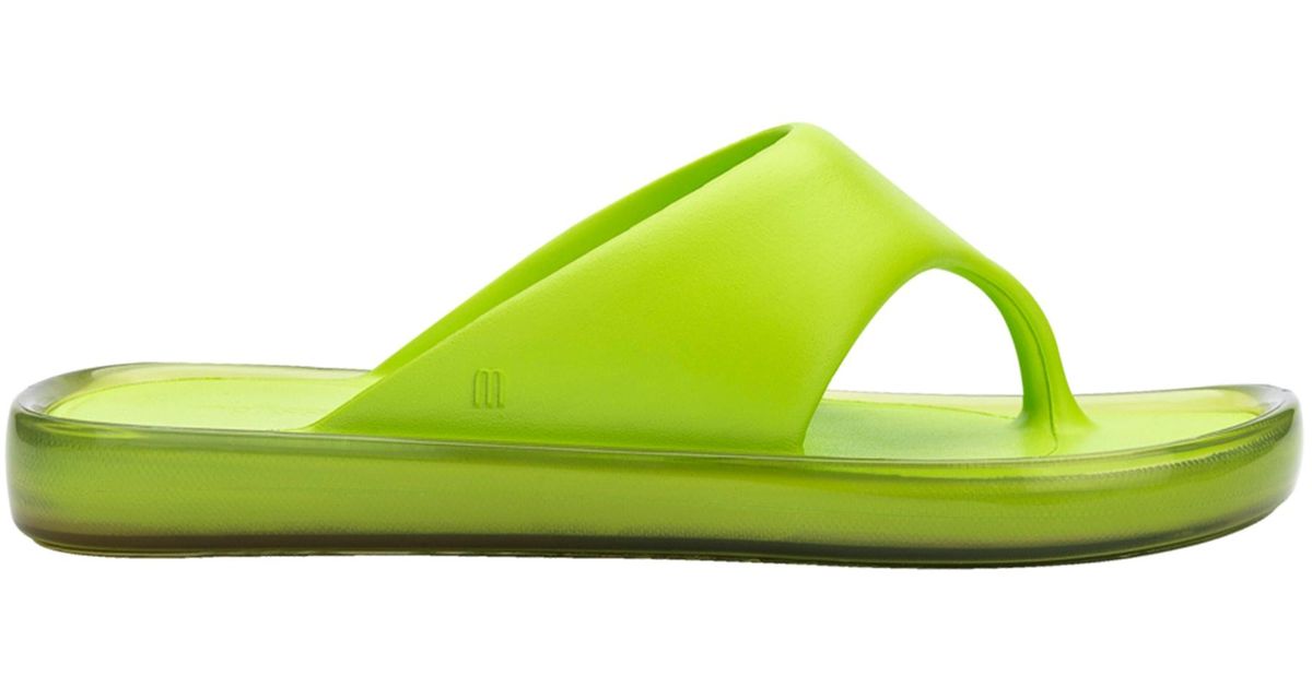 Melissa Float Flip Flop in Green | Lyst
