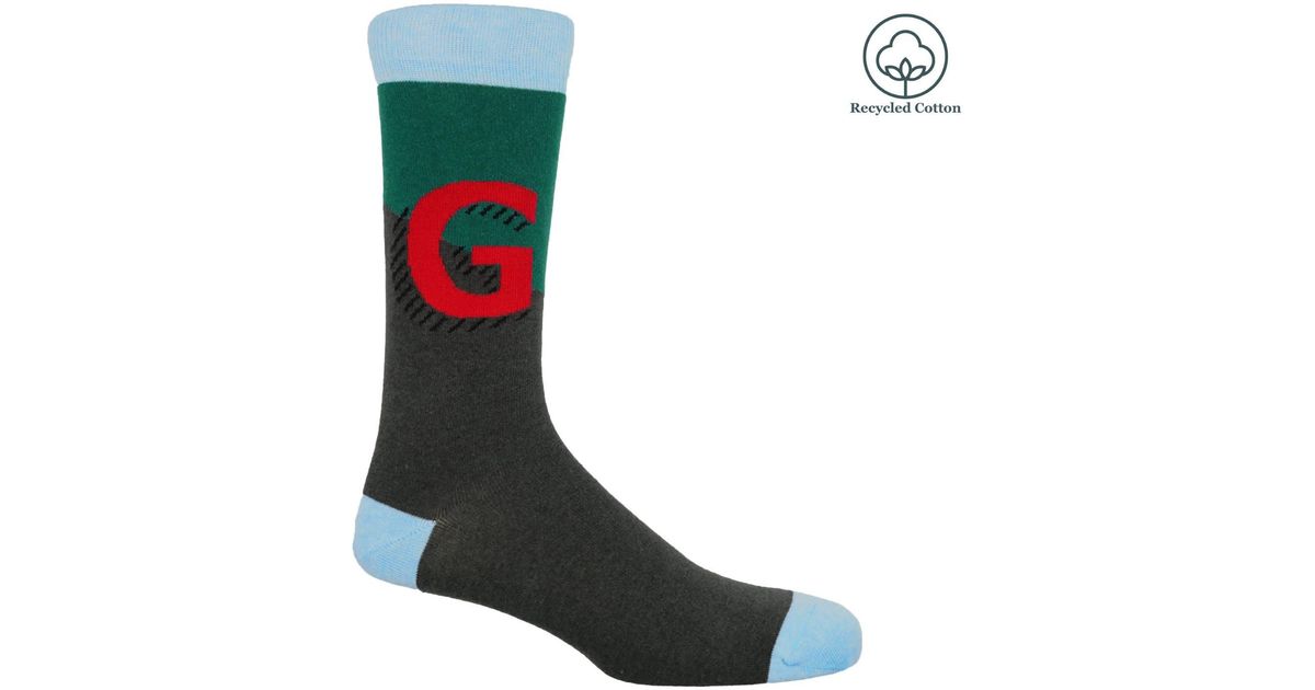 Peper Harow - Made in England Alphabet Socks – G in Blue for Men | Lyst UK