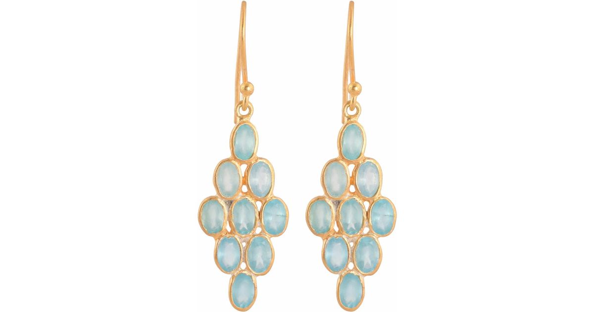 Opium Jewels Night Star Jali Drops in Blue | Lyst