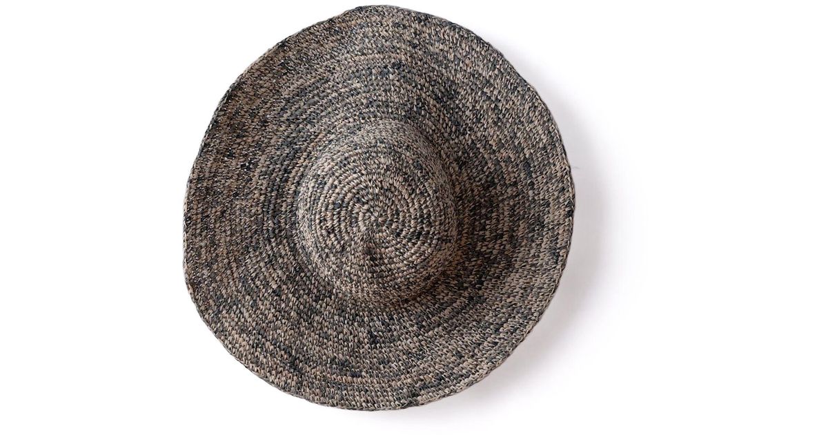 Yumi' Evelyn Raffia Hat in Gray | Lyst