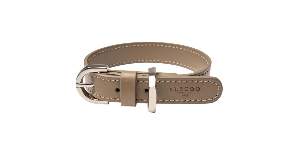 Alecoo Neutrals Classy Dog Collar Taupe in Brown | Lyst UK
