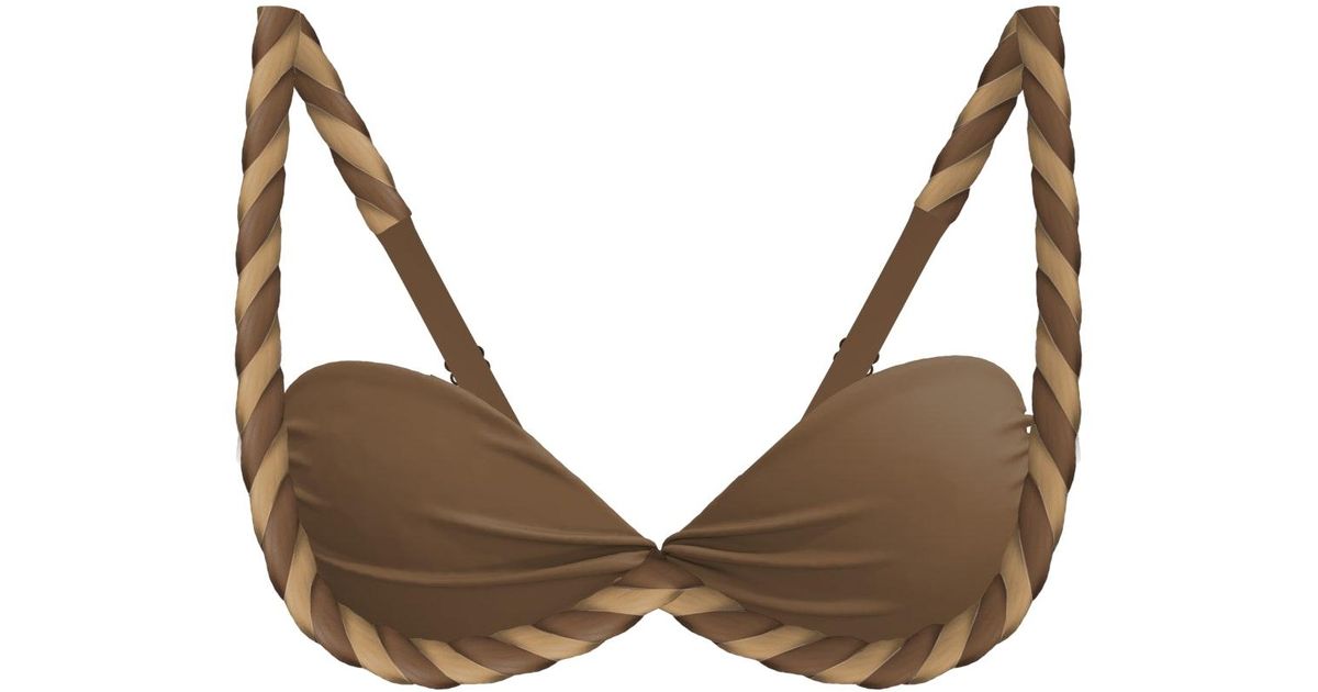 Blackbough Swim Katya Rope Underwire Top Tiramisu in Brown | Lyst UK