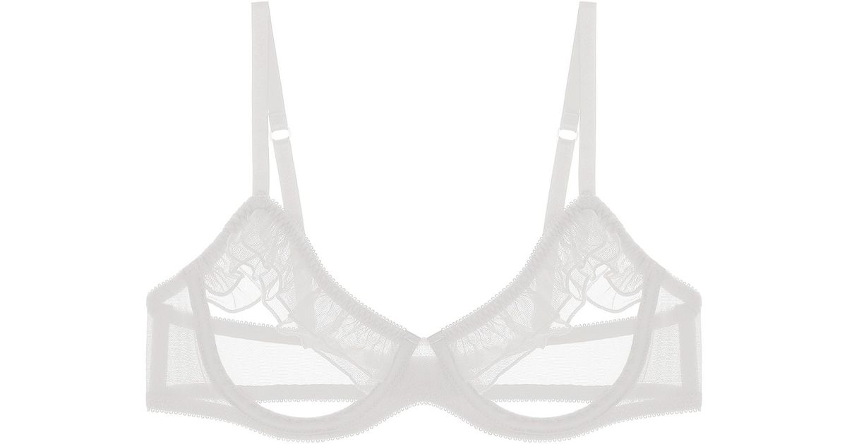 Journelle Odette Open Cup Bra Blanc in White | Lyst