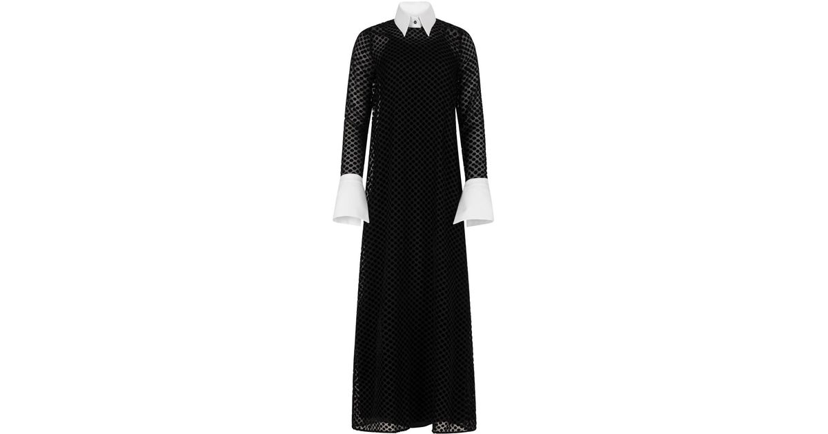 Clothes by Locker Room Layered Two-Tone Maxi Dress in Black | Lyst