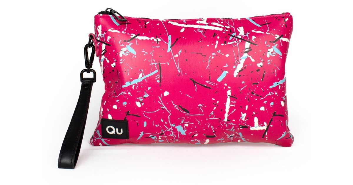 Qu Chaos Pouch in Pink | Lyst