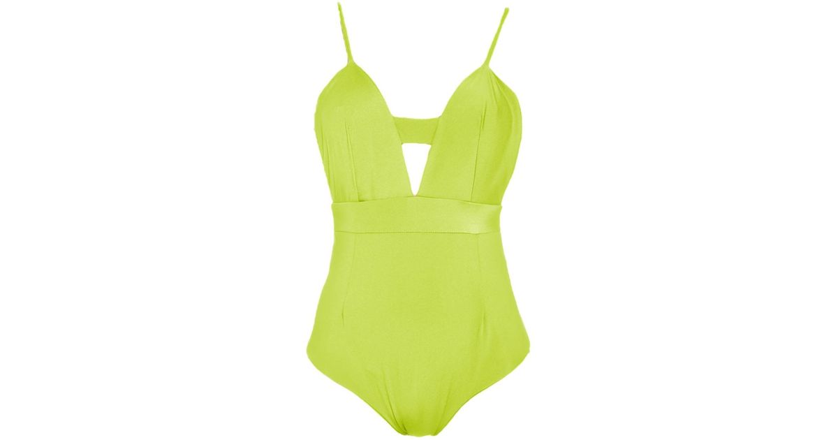 Rêve De Rive Micaela Lime One Piece in Green | Lyst