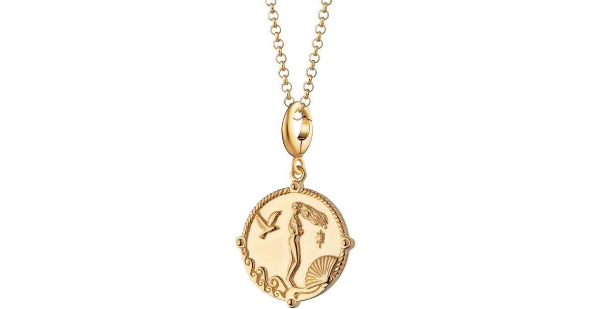 Lily Charmed Plated Goddess Of Love Aphrodite Charm Necklace in ...